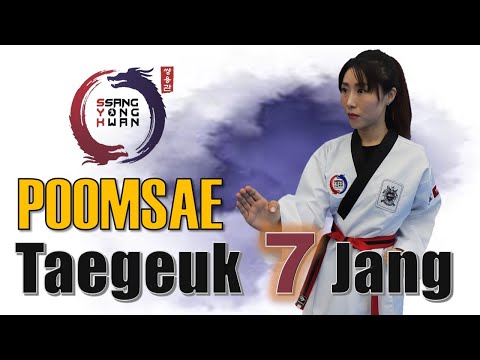 Taekwondo Poomsae 7 ( Taegeuk 7 Jang ) Step by Step