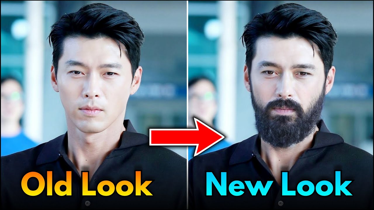 Korean Top Best Actors Who Look Like This With Beards | Hyun Bin ...