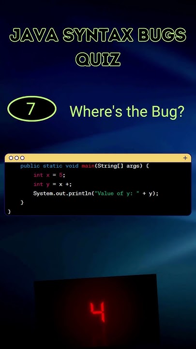 Java Bug Hunt Quiz 7 Can You Spot The Glitch Coding Challenge Javaprogramming Bughunt