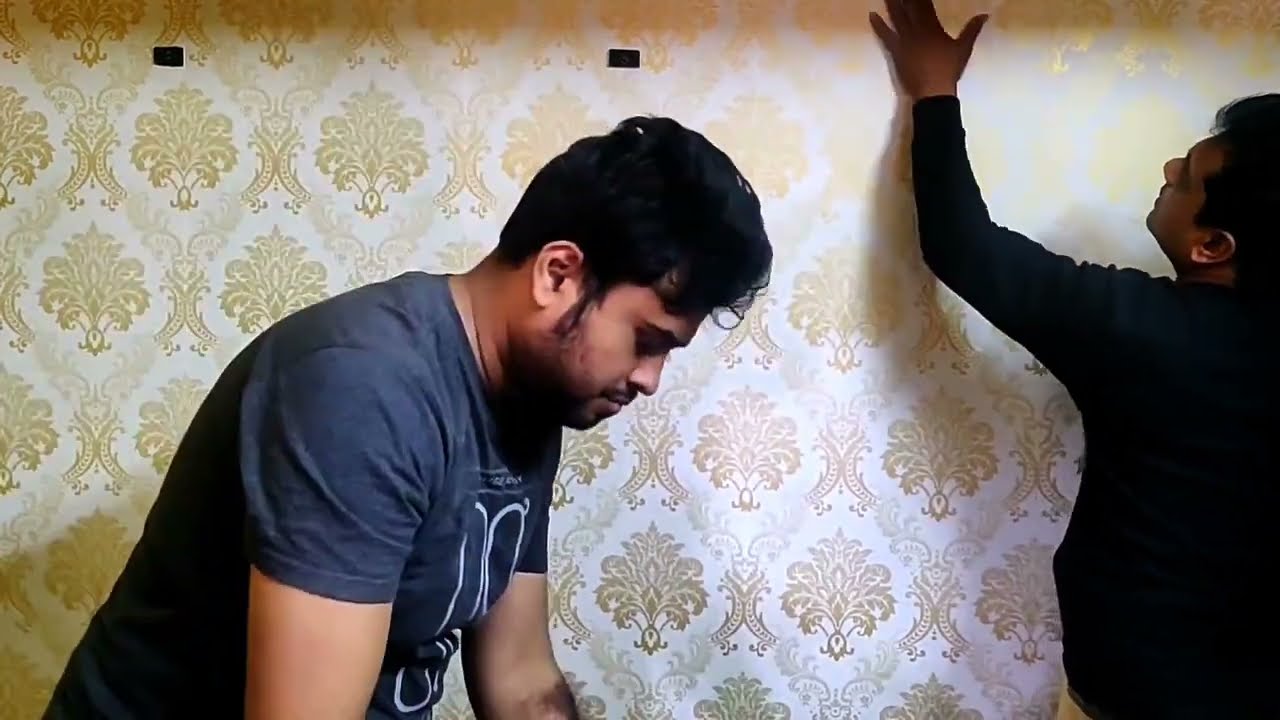Wall Paper Installation || Home Technique Tutorial || Bol Bachan - YouTube