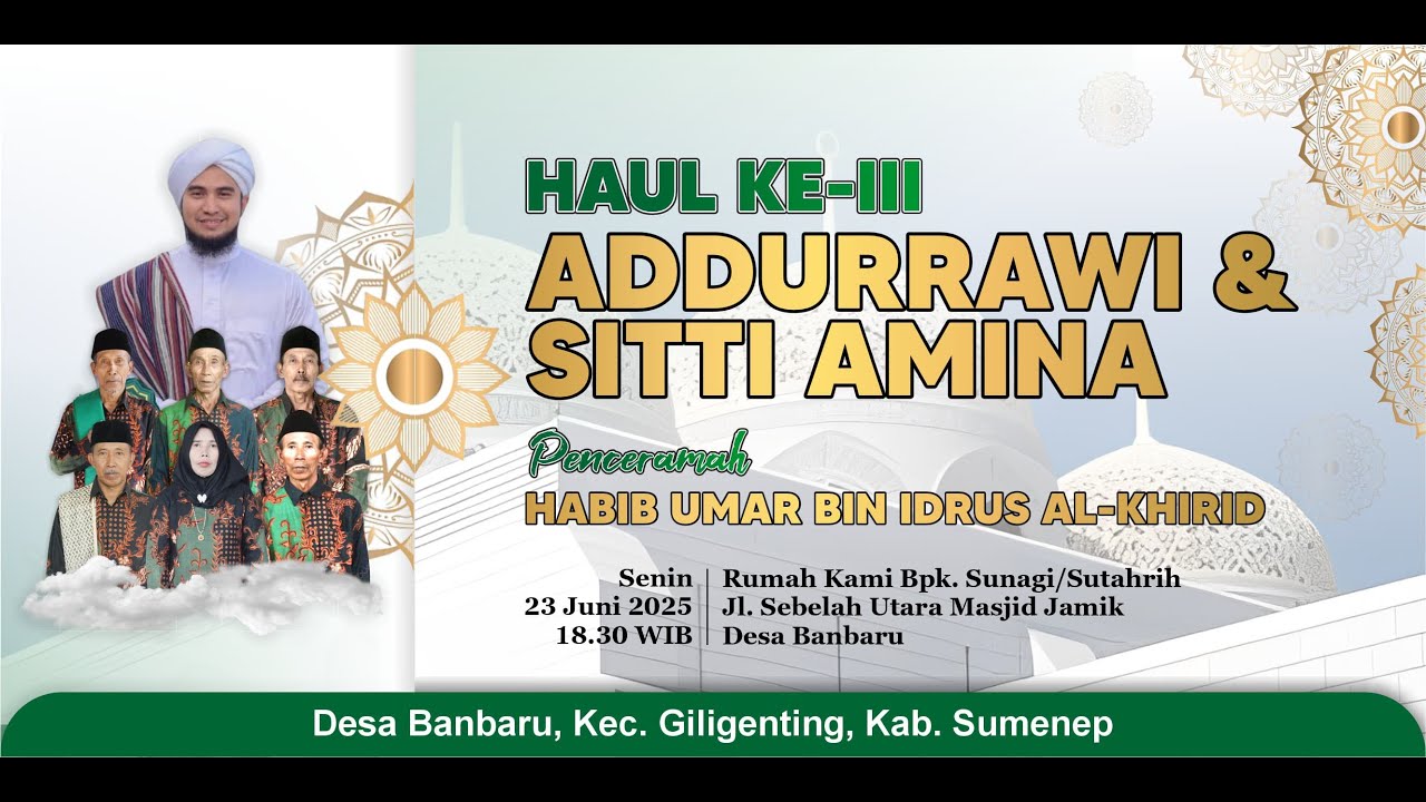 LIVE HAUL KE-III ADDURRAWI & SITTI AMINA, DI KEDIAMAN BPK SUNAGI ...