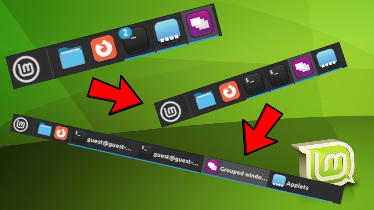 How To Separate Panel / Taskbar Icons - Linux Mint Cinnamon Desktop ...
