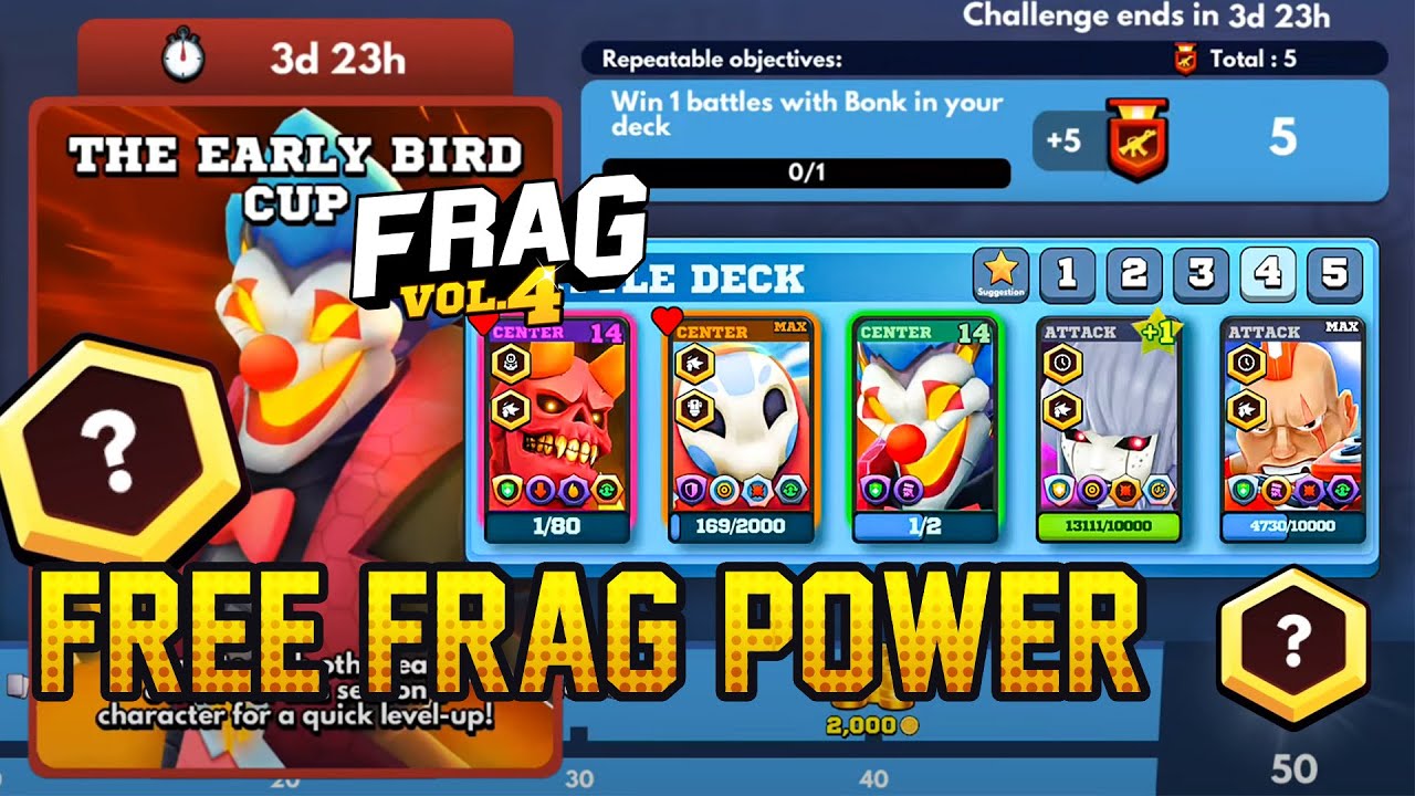 Free Random Frag Power Event | Early Bonk Cup 😍😯🔥 Frag Pro Shooter (iOS ...