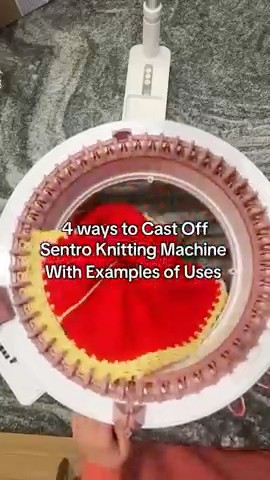 4 ways to cast off sentro knitting machine with examples of uses # ...