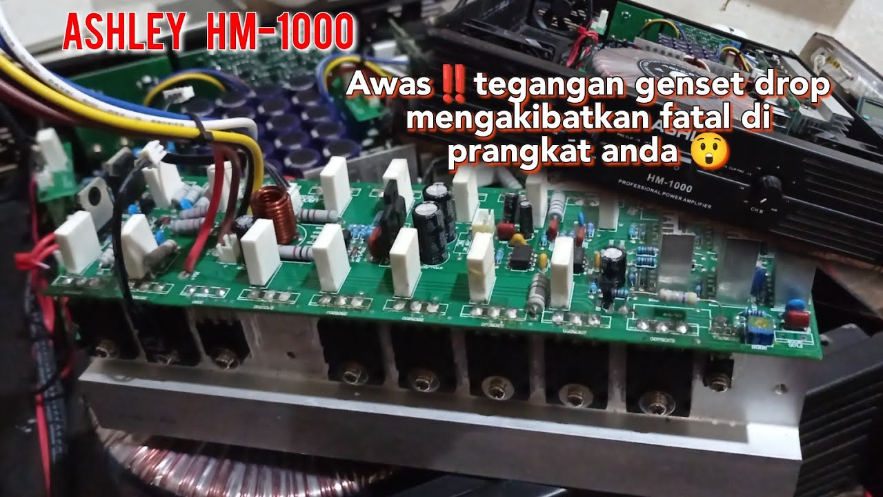 hati² bila genset drop‼️cara servis power ashley HM-1000 - YouTube