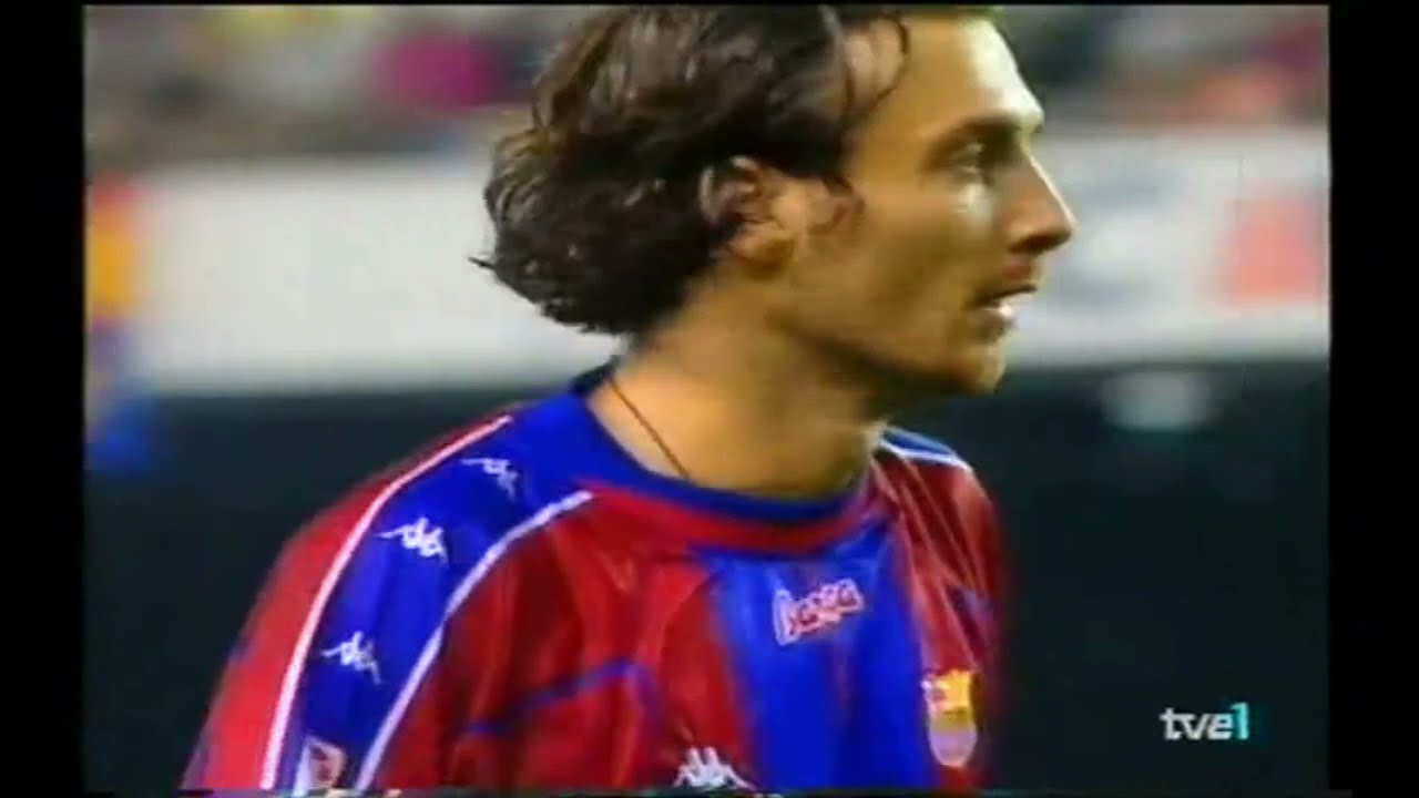 Christophe Dugarry debut for Barcelona - Vs Real Madrid - August 20 ...