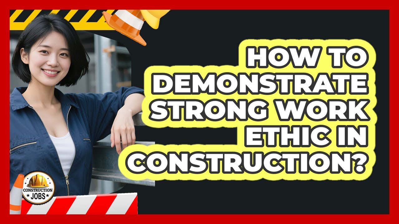 How To Demonstrate Strong Work Ethic In Construction? - YouTube