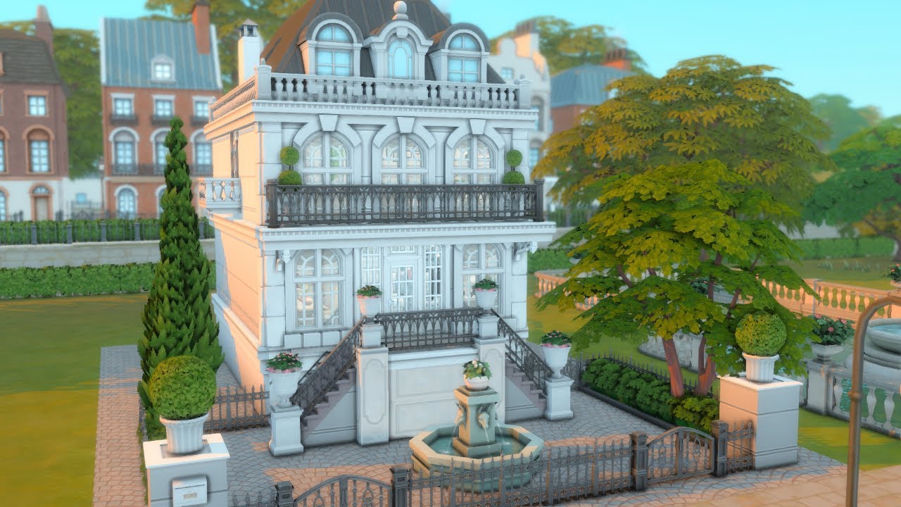 🌁 Family Britchester Townhouse || Sims 4 Speedbuild || No CC - YouTube