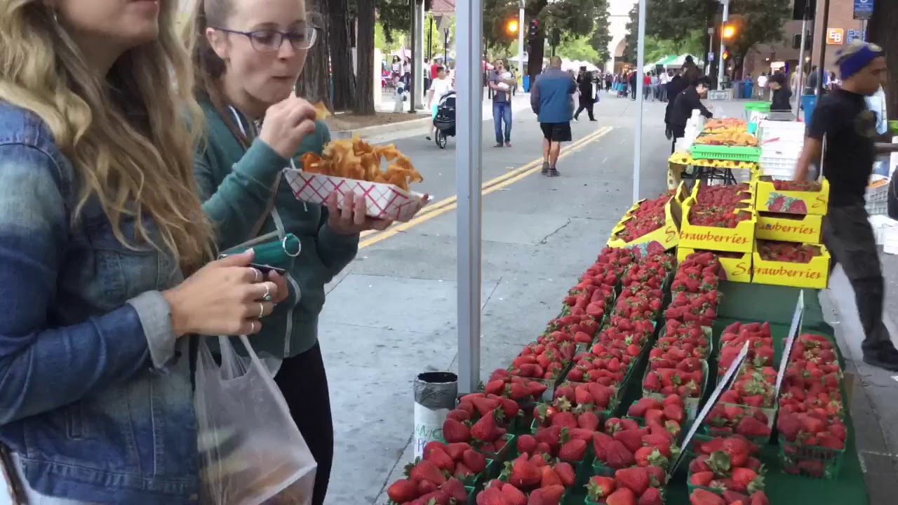 Santa Rosa Ca Farmers Market - YouTube
