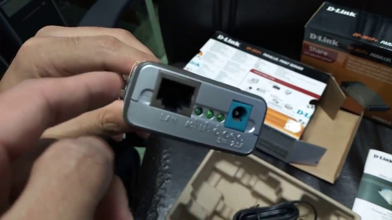Unboxเครื่อง Printer Server D Link DP 301P PARALLEL - YouTube