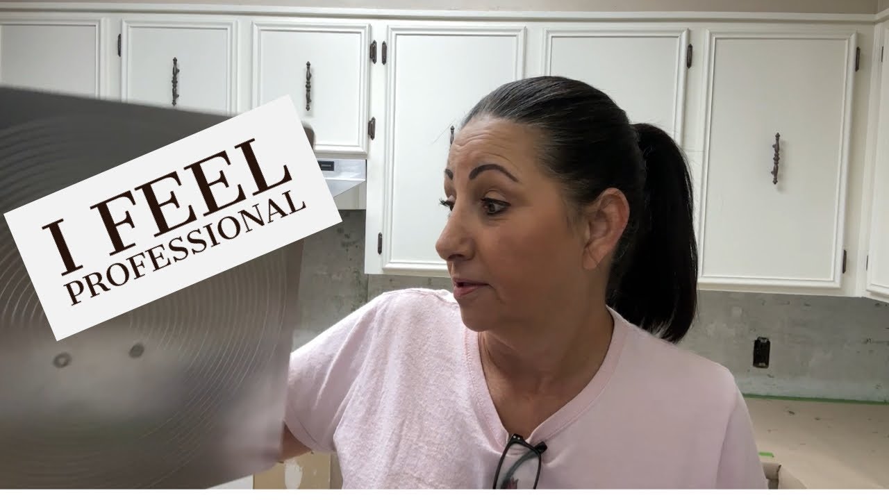 First Coat Of Thin Set Motar | Part ( 4 ) DIY Tile Backsplash - YouTube