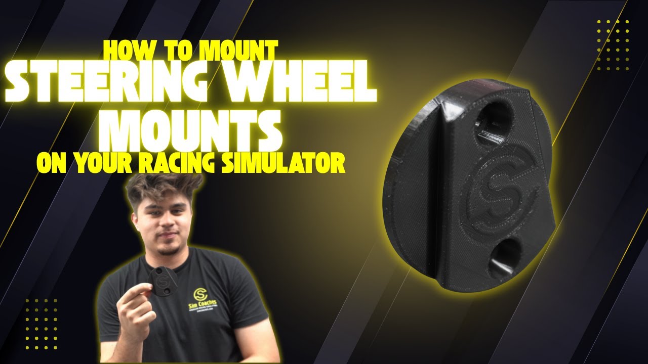 HOW TO INSTALL SIM COACHES STEERING WHEEL MOUNT ON YOUR SIMULATOR - YouTube