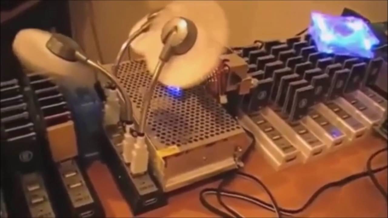 My Bitcoin mining farm in the Shed ★★ - YouTube