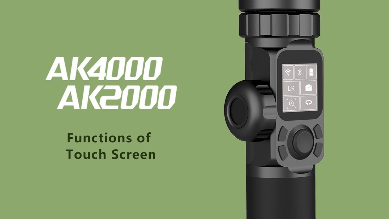 Functions of touch screen | AK Series | FeiyuTech Tutorial - YouTube