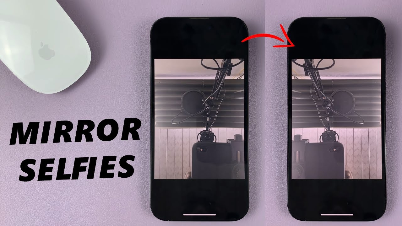 How To Mirror Selfies On iPhone | 'Invert' iPhone Selfies - YouTube