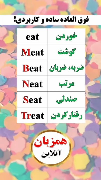 یادگیری فوق العاده ساده و کاربردی لغات 😎😎🤯🤯 آموزش زبان زبان انگلیسی