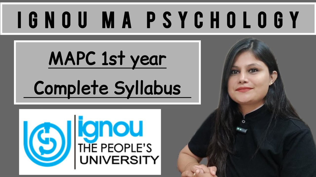 IGNOU ma psychology complete syllabus - YouTube