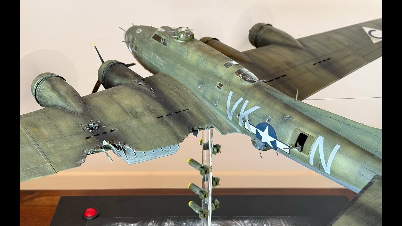 B-17 Flying Fortress - HK Models 1/48 - Flying with Flak Damage - Build ...