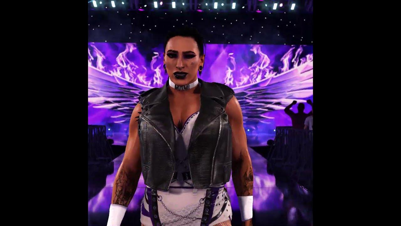 Rhea Ripley '24 by JoeMashups Mod Showcase #shorts #wwe2k24 #judgementday #rhearipley - YouTube