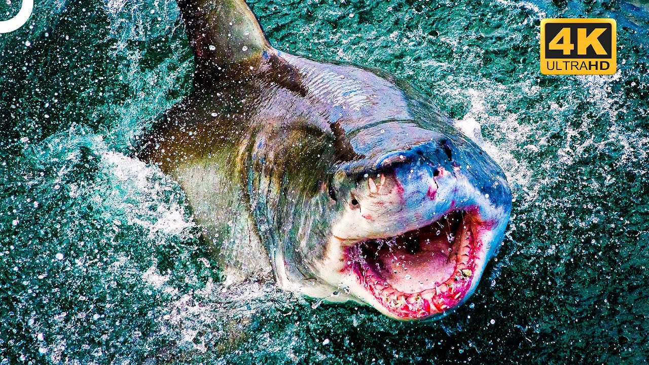 The Deadliest Predator of the Deep Waters: Shark 🦈 | 4K Animal ...