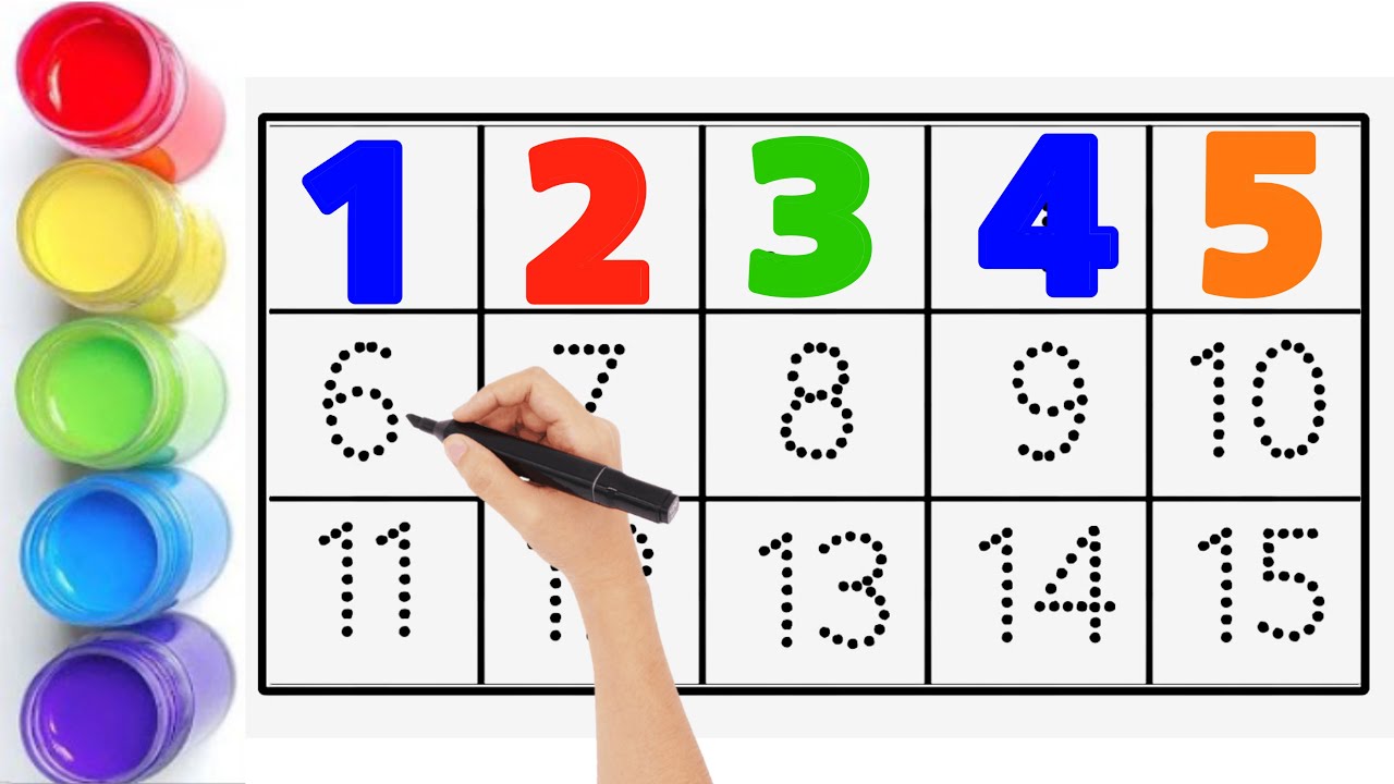 123 count , learn to count, 1 to 100 counting, 123 numbers, 123 poem ...