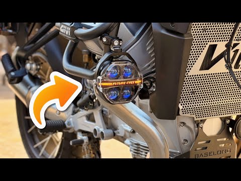 Future Eyes X100 Fog Lights - How To Install & Test - Moto Guzzi Stelvio (24-26)