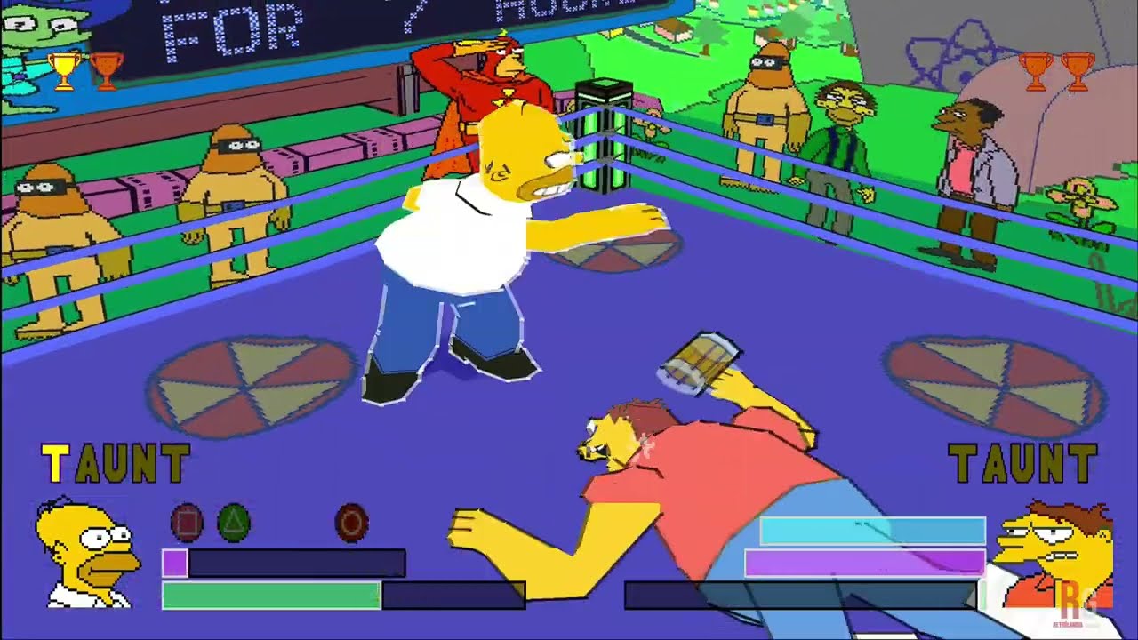 THE SIMPSONS WRESTLING - GAMEPLAY (PS1) - YouTube