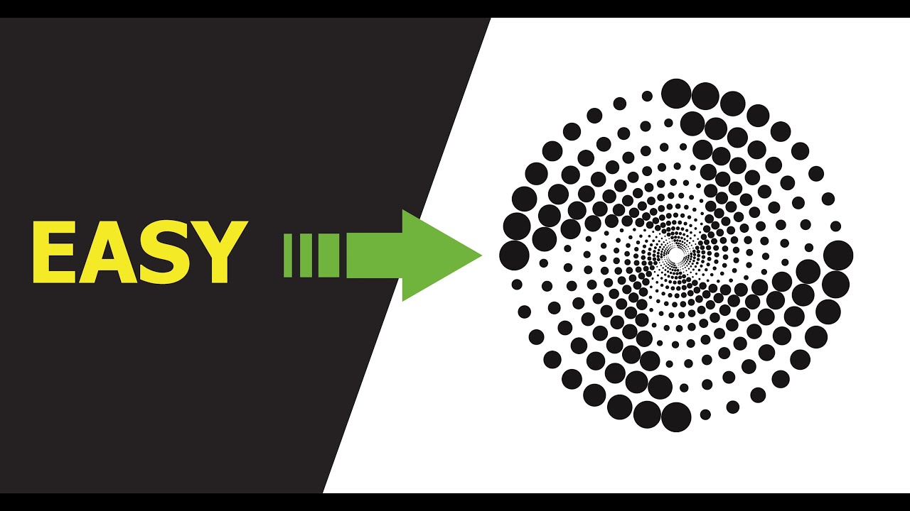 How to Create Dotted Spiral Vortex | Adobe Illustrator Tutorial by Suzan Ali l - YouTube