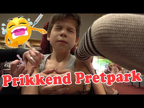 DE KINDEREN KRIJGEN HUN 9 JARIGE PRIK IN PRETPARK (DTP & BMR VACCINATIE)