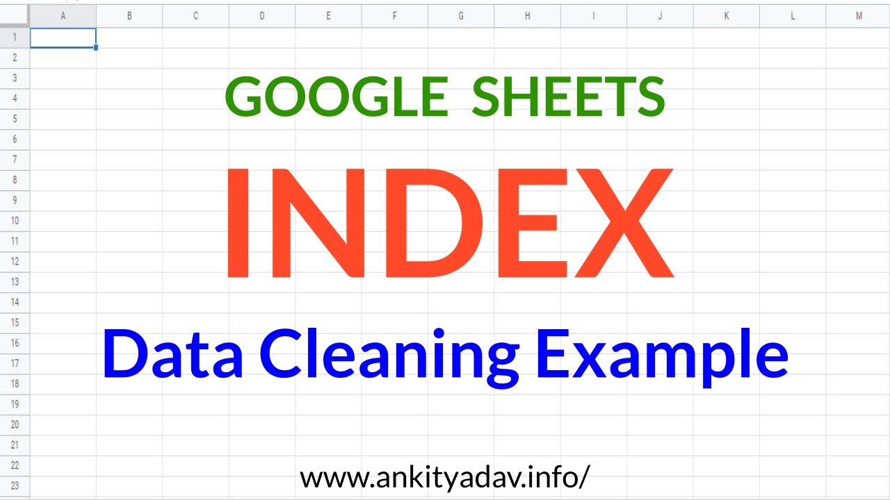 INDEX Formula In Google Sheets And Where To Use It YouTube index-formula-in-google-sheets-and-where-to-use-it-youtube