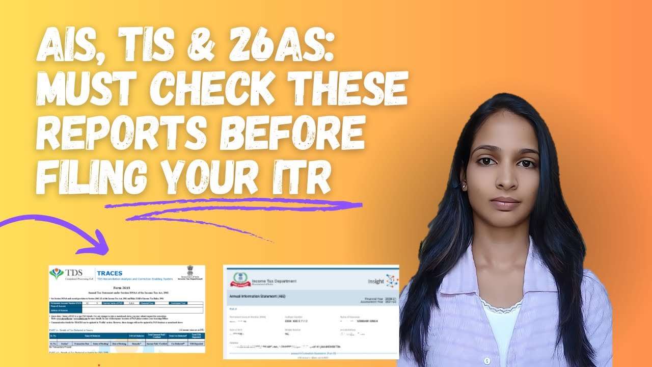 AIS, TIS & Form 26AS: Must-Check Reports Before Filing Your ITR #ITR # ...