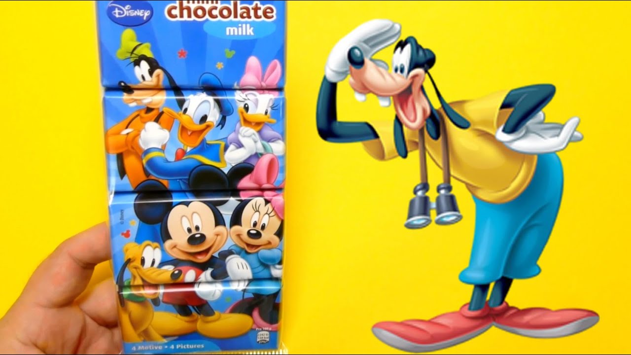 Disney Mickey & Friends Mini Milk Chocolate - YouTube