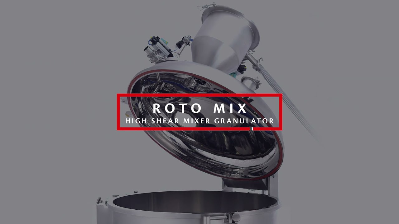 ROTO MIX | High Shear Mixer Granulator by IMA Active - YouTube