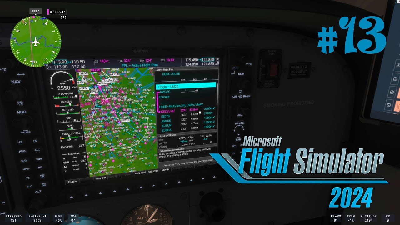 Microsoft Flight Simulator 2024 - #13 - ILS, RNAV, VNAV на понятном ...
