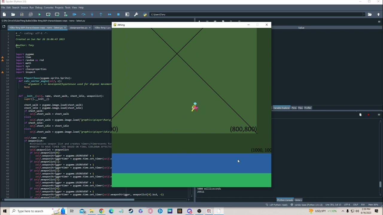 Simple VS Style 8-way movement in Pygame W/ Animation - YouTube