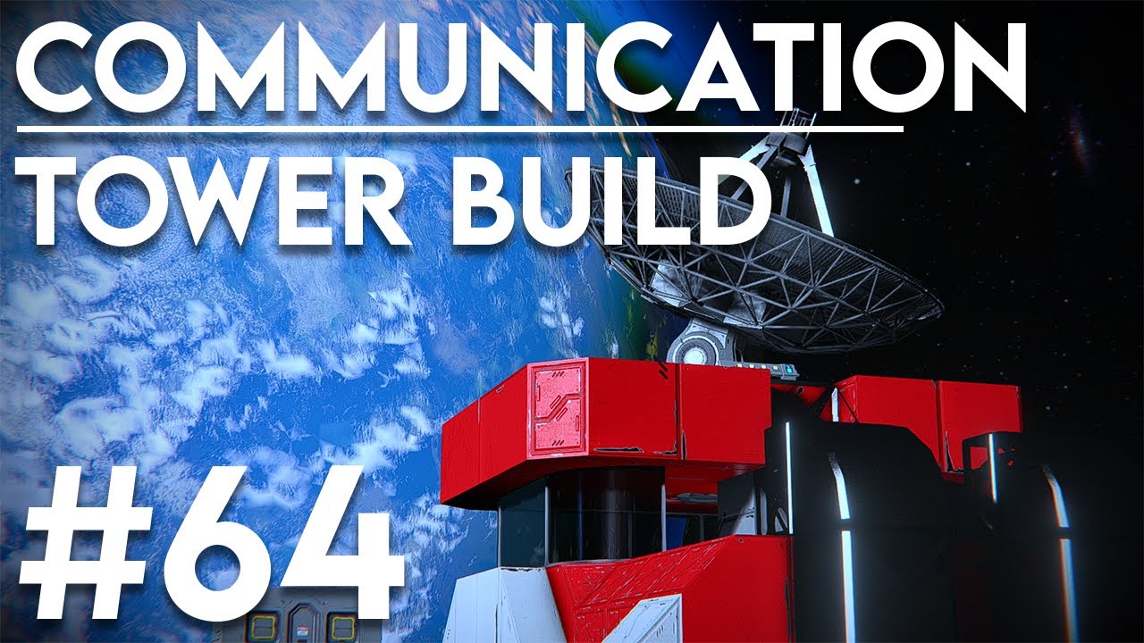 Communication tower build! - Space Engineers solo survival #64 - YouTube