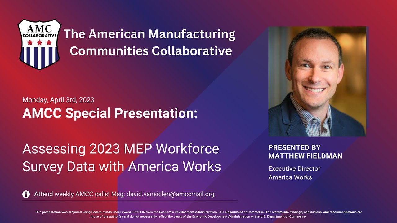 Special Presentation: Assessing 2023 MEP Workforce Survey Data with ...