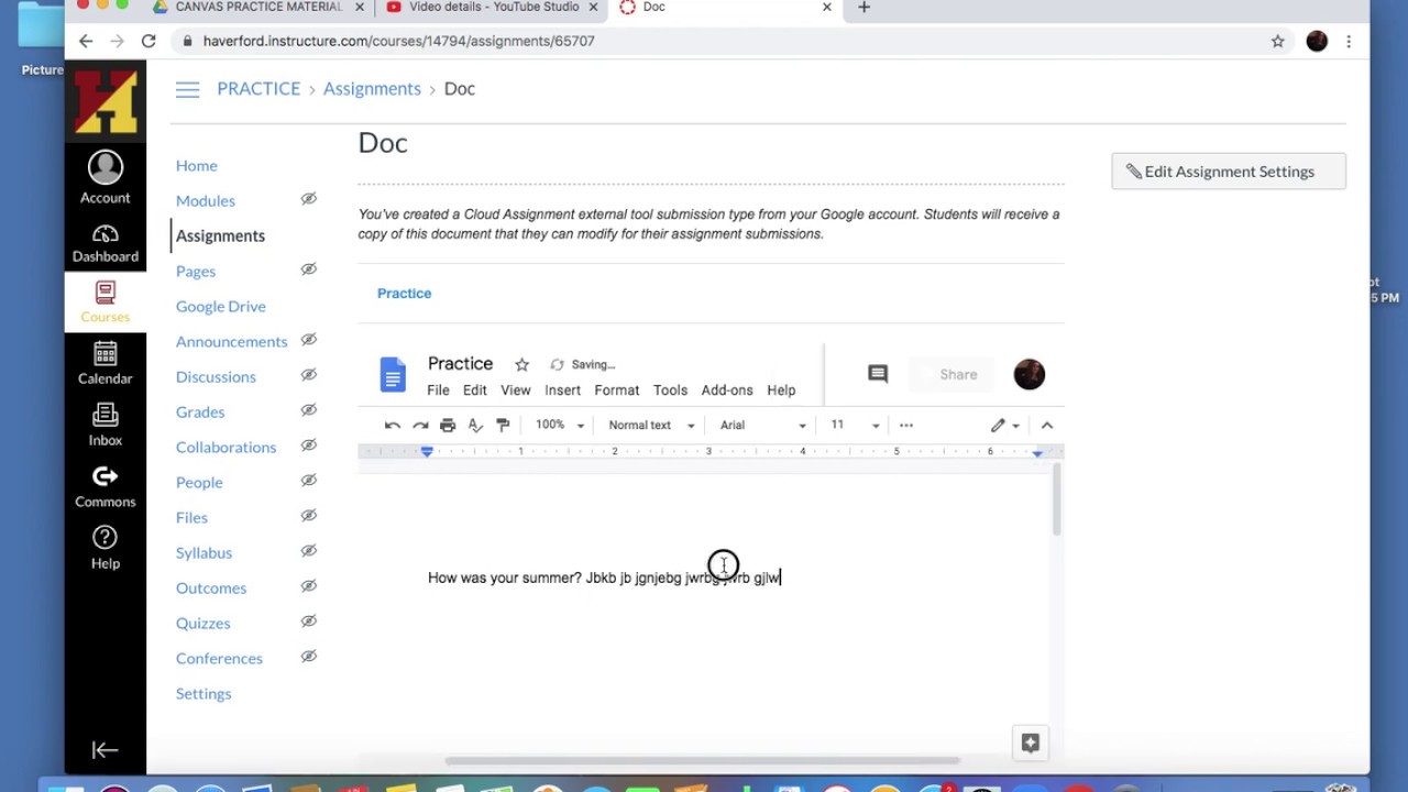 Easier Way For Google Doc On Canvas YouTube Easier Way For Google Doc On Canvas YouTube