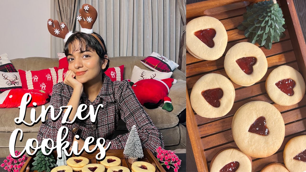 I made Linzer Cookies🤍 | X-mas Vlog🌲 ️ | Hansika Krishna - YouTube