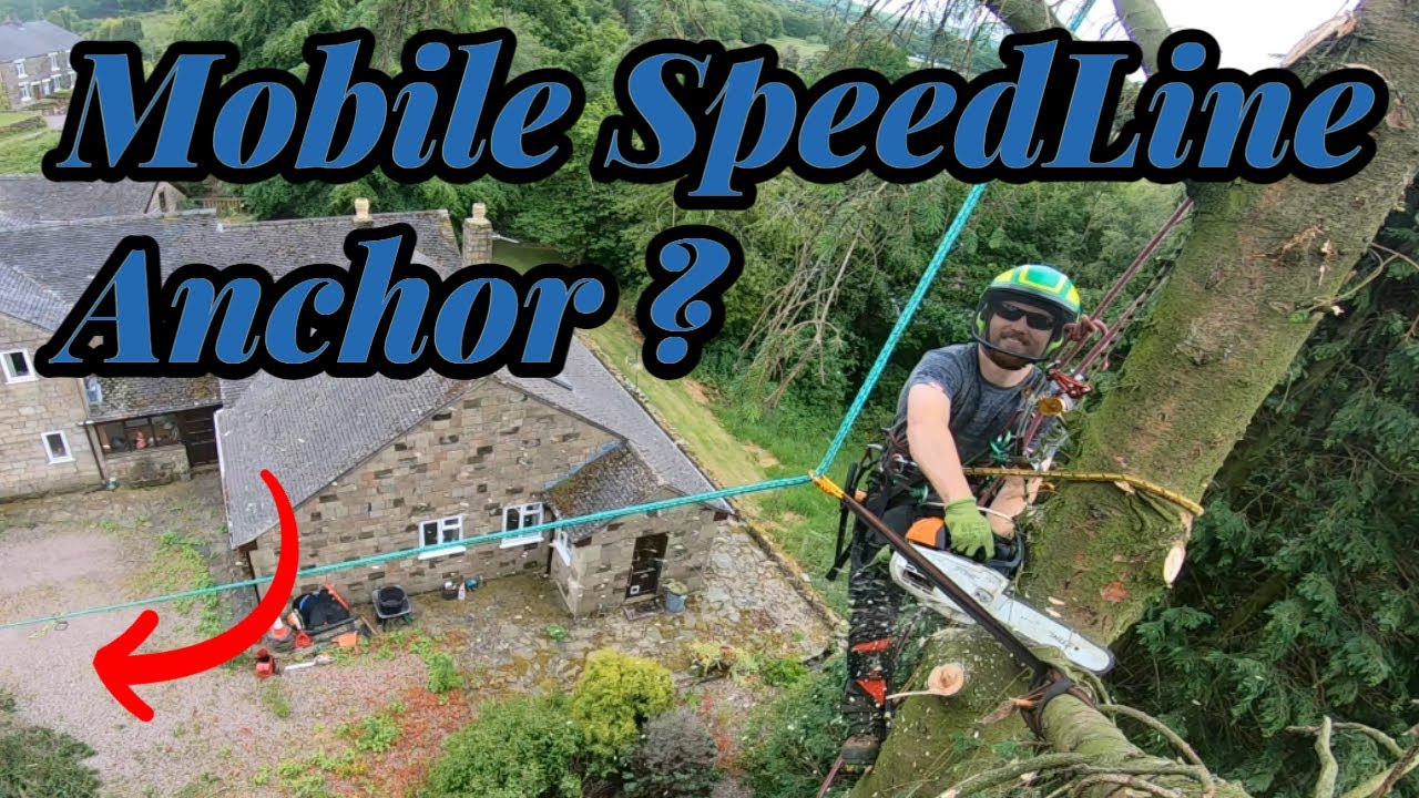 Tree work Speed-Lining using Mobile anchor - YouTube