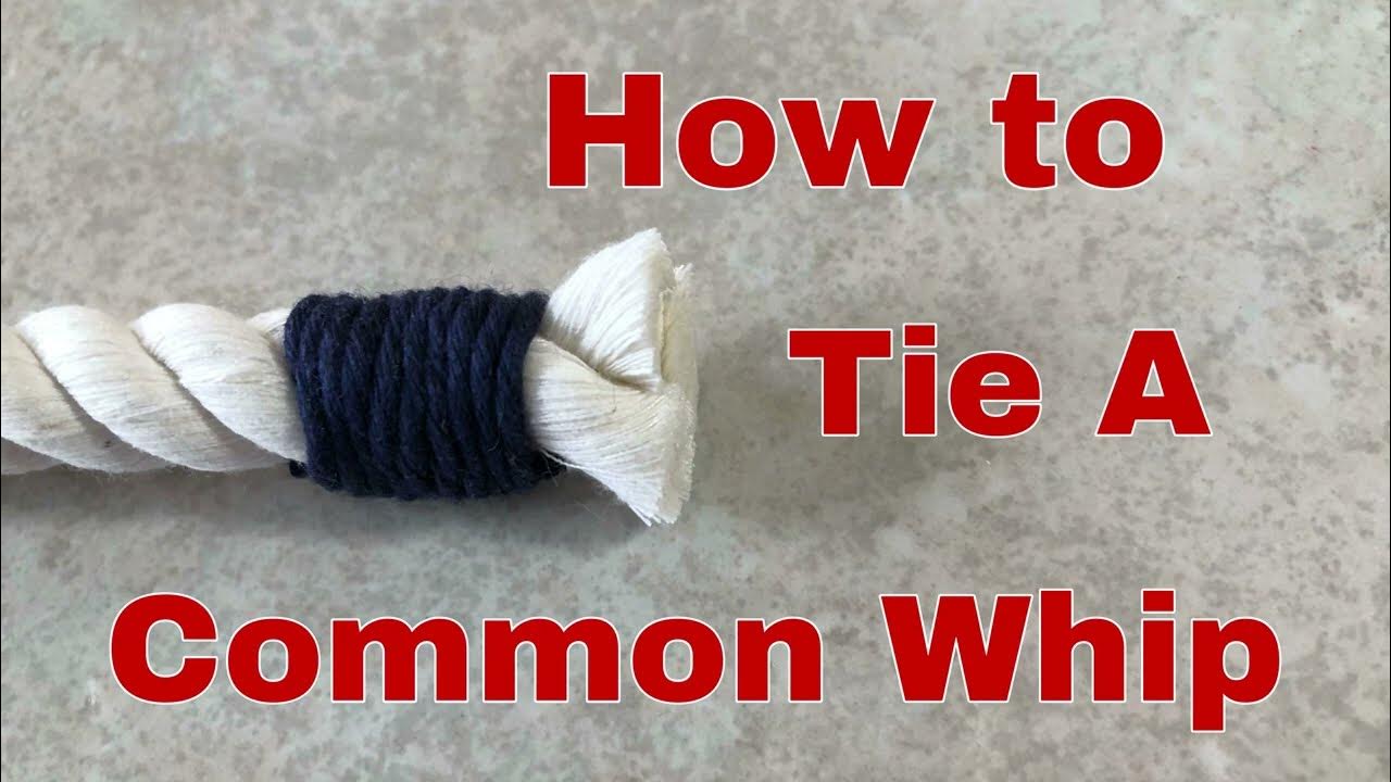 How to tie a common whipping - YouTube