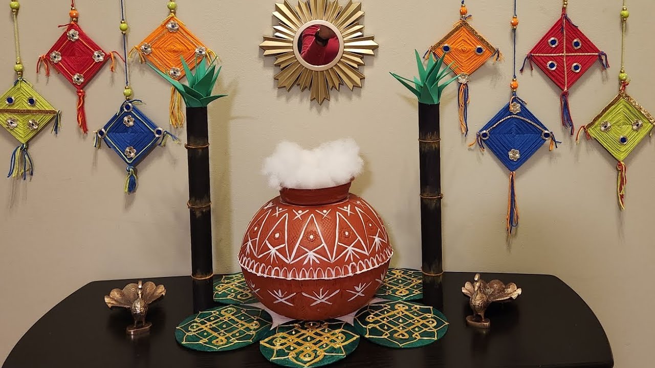 Sankranthi / Pongal Decoration ideas | సంక్రాంతి పండుగ | Bornahan ...