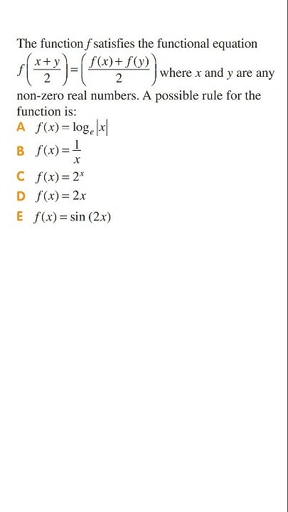Solve Functional Equations Using (Using Ti-Nspire) - YouTube