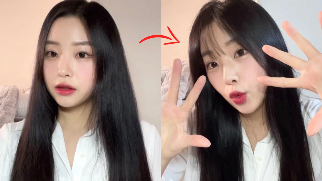 앞머리 안 어울리는 사람의 앞머리 자르기 ️ 셀프 앞머리 자르기•앞머리 넘기는법•시스루뱅 Youtube