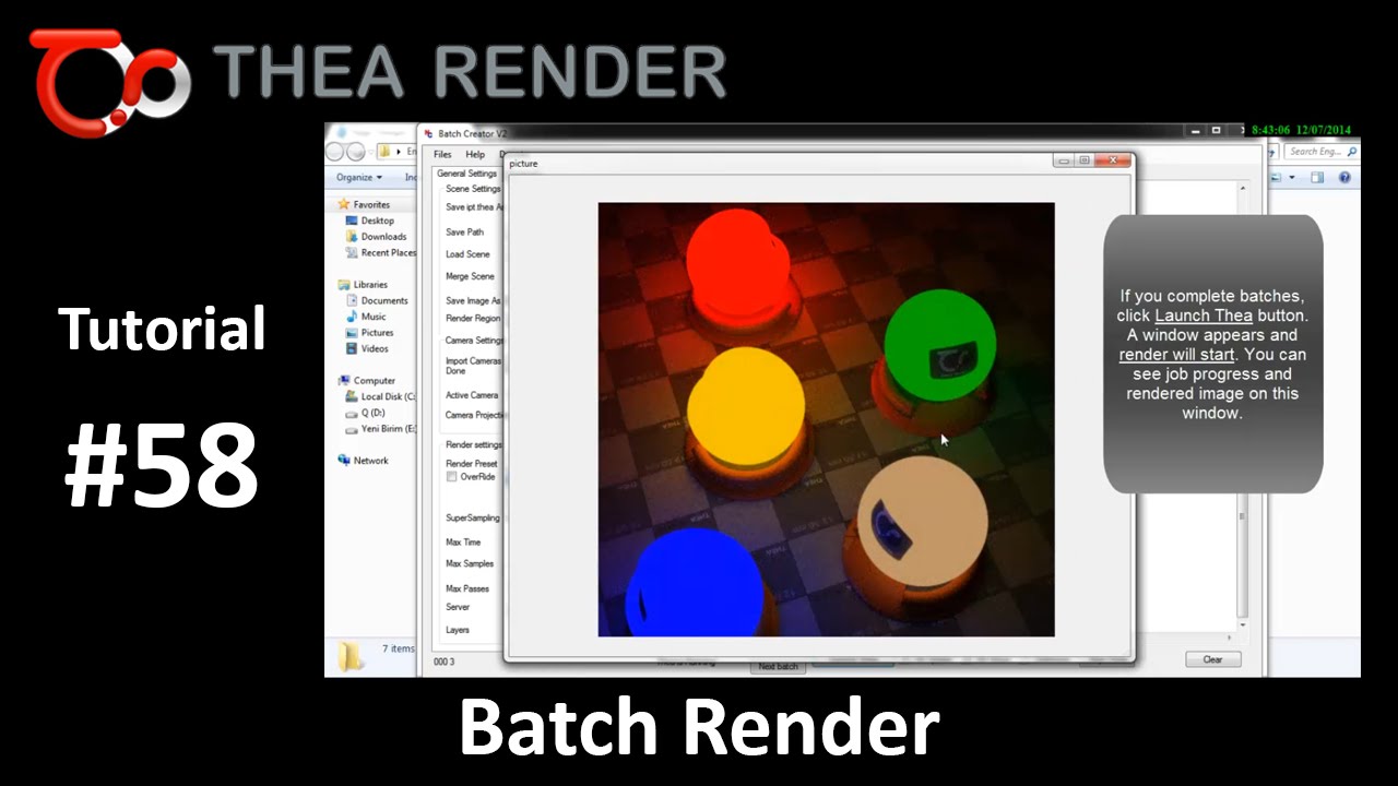 Thea Render --- Batch Render --- Tutorial #58 - YouTube