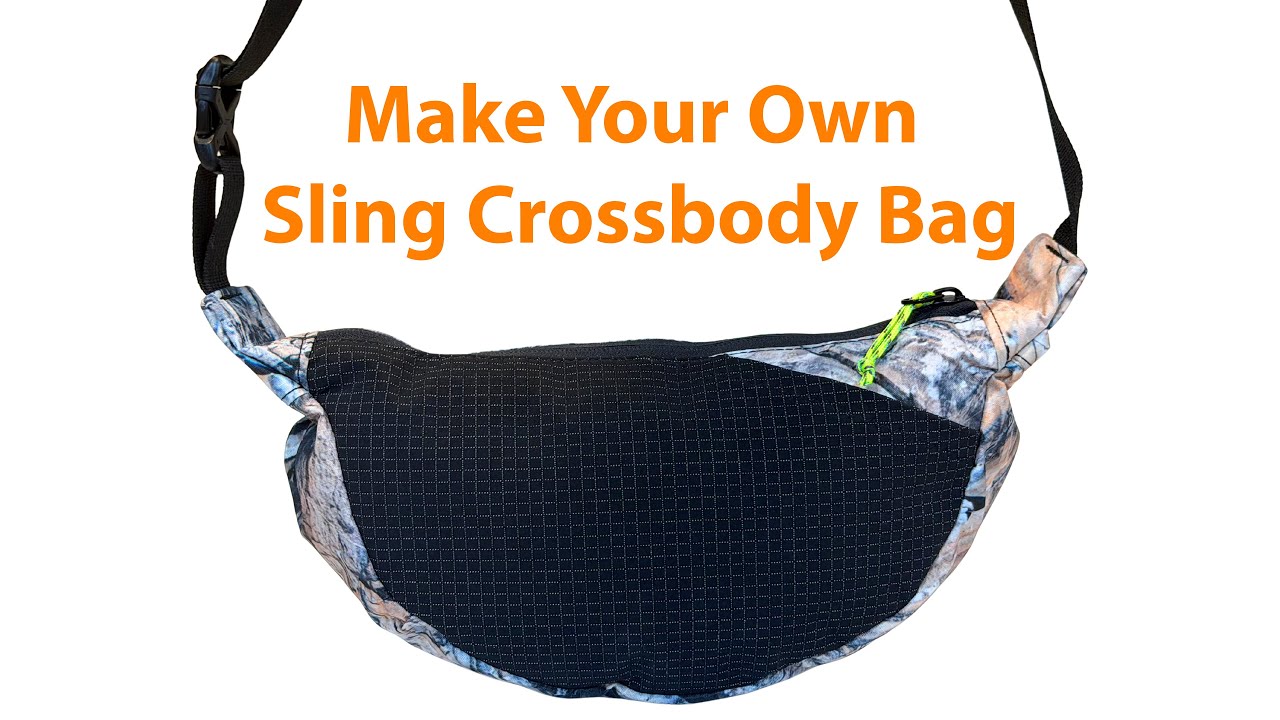 How to make your own Sling Crossbody Bag sewing MYOG tutorial - YouTube