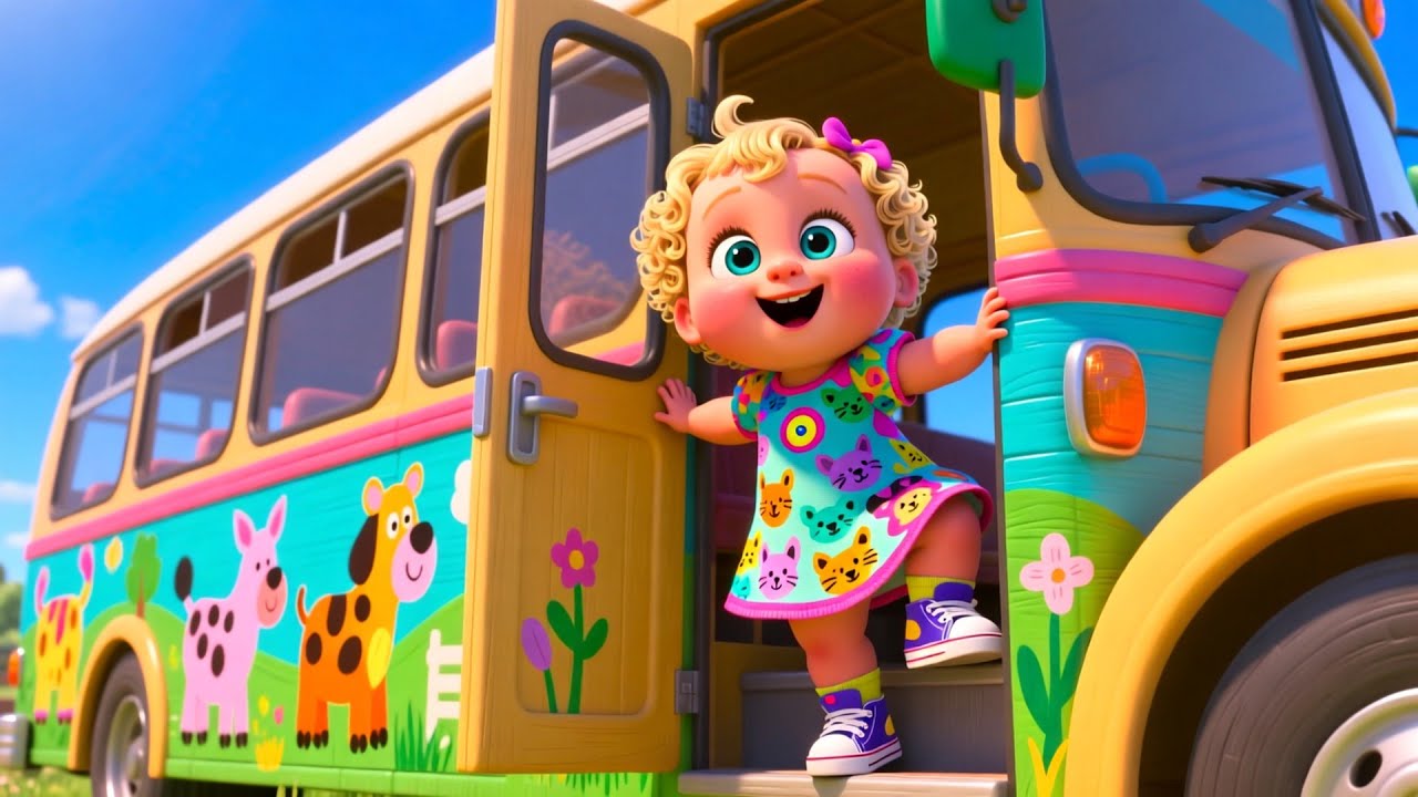 Boom Boom Farm Bus Ride 🚌🌾 | Learn 123 for Kids | Farm Counting ...