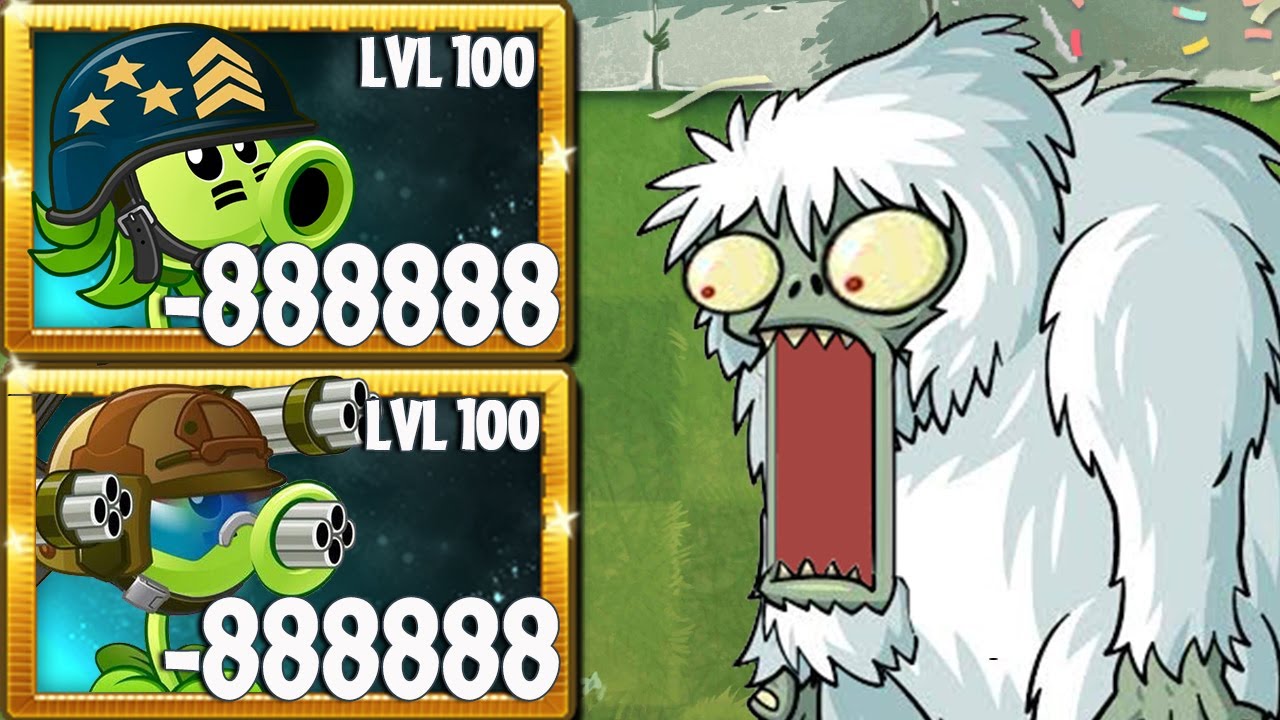 Every Plants level 100 Vs 100 Arena Treasure Yeti Zombies - Who is best ...