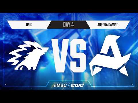 ONIC vs Aurora Gaming | Day 4 | Group Stage | MSC at EWC 26