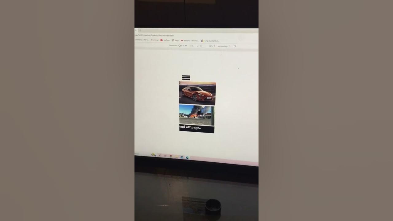 Mark responsive. html and css iPhone desktop - YouTube
